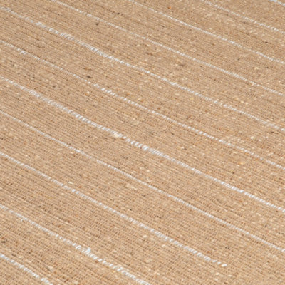 Woven Stripe Jute Rug 200 x 300cm | DIY at B&Q