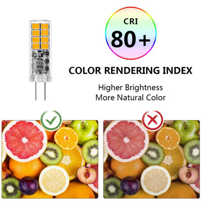WOWLED G4 LED Light Bulbs, Upgraded Super Bright 2W Cool White 6000K ...