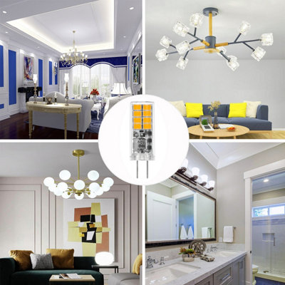 WOWLED G4 LED Light Bulbs, Upgraded Super Bright 2W Cool White 6000K, Replace G4 Halogen Bulb ...