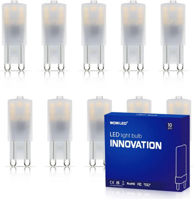 WOWLED G9 LED Bulb,Cool White,3WReplace 25W Halogen Bulb, Non Dimmable ...