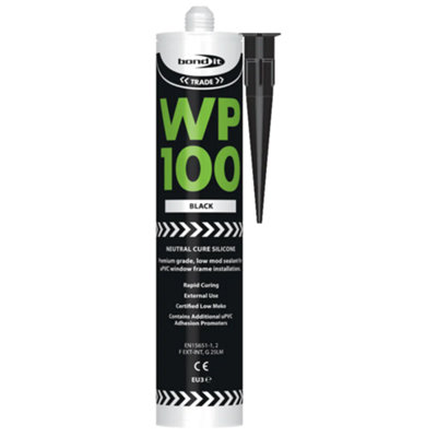 WP100 Silicone Sealant Seal Rapid Cure Mastic External Door Windows ...