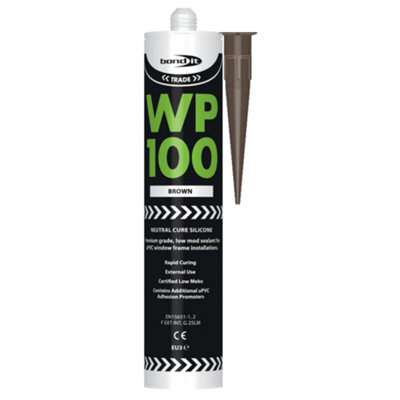 WP100 Silicone Sealant Seal Rapid Cure Mastic External Door Windows ...