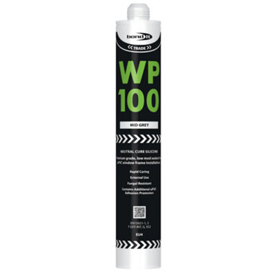 WP100 Silicone Sealant Seal Rapid Cure Mastic External Door Windows ...