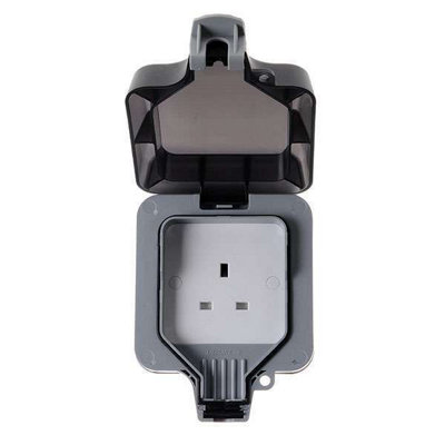 WP23 IP66 WEATHERPROOF 1G DP UNSWITCHED SOCKET