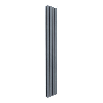 WPC Composite Cladding Grey Boards x 4 Co Extrusion Wall Slatted Panels ...