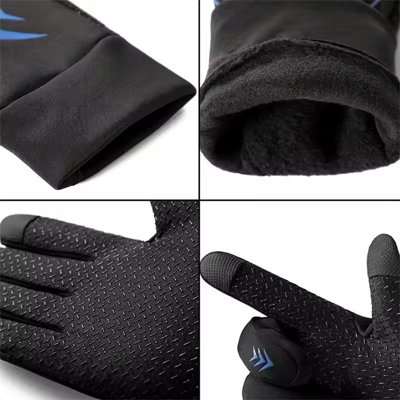 WRELS Autumn Winter Warm Cycling Gloves Waterproof Thermal Touch Screen ...