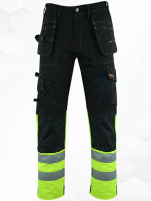 WrightFits Flash Pro Hi-Vis Work Trousers - FP
