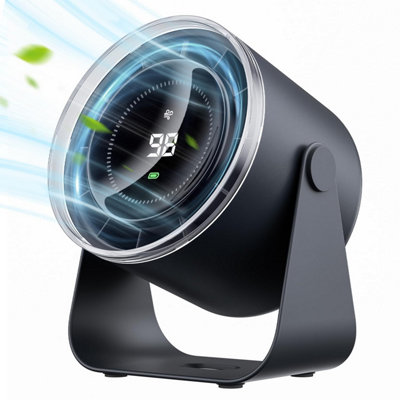 Wsken Desk Fan with Battery Operated - Matte Quiet Digital Display,100 ...