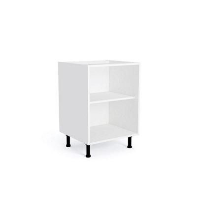 WTC Premier Cab 500mm Kitchen Base Unit Cabinet White 18mm MFC Carcass Only