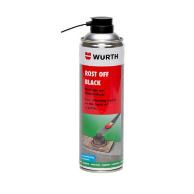 Wurth Rost off Black Graphite-Based Rust Remover Cleaner 500ml x6