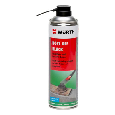 Wurth Rost off Black Graphite-Based Rust Remover Cleaner 500ml x6
