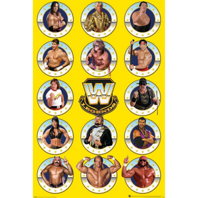 WWE Legends Poster Yellow (One Size)