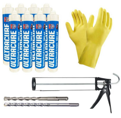 Wykamol Ultracure DPC Damp Proof Injection Cream Kit (8 x 380ml)