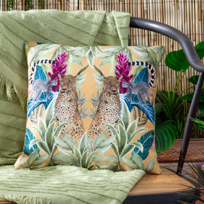 Wylder Tropics Kali Leopards Tropical Outdoor Cushion Cover