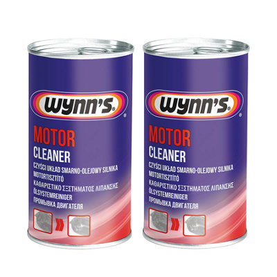 WYNNS Engine Flush For Petrol and Diesel Cleans Engines Internally 2x425ml