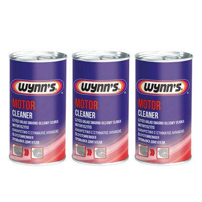 WYNNS Engine Flush For Petrol and Diesel Cleans Engines Internally 3x425ml