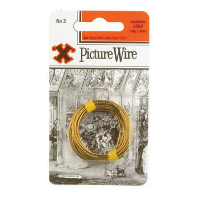 X Br Picture Wire No 2 Solid 3m Blister Pack One Colour (One Size)