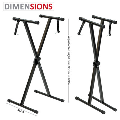 X Frame Keyboard Stands Single Beam Music Electronic Keyboard Stand