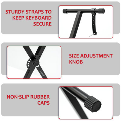 X Frame Keyboard Stands Single Beam Music Electronic Keyboard Stand