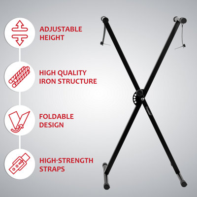 X Frame Keyboard Stands Single Beam Music Electronic Keyboard Stand