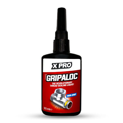 X PRO GRIPALOC X99937 LIQUID PTFE THREAD LOCK & SEALANT 50ml | DIY at B&Q
