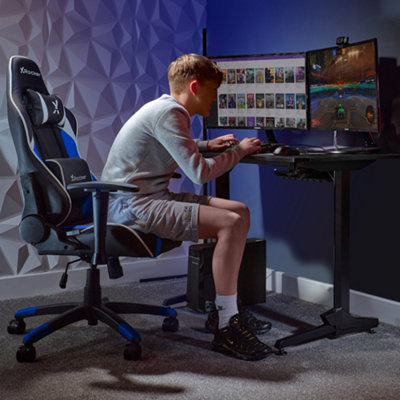 X Rocker Agility Compact Gaming Chair Racing PC Reclining Adjustable PC Gaming Seat for Kids and