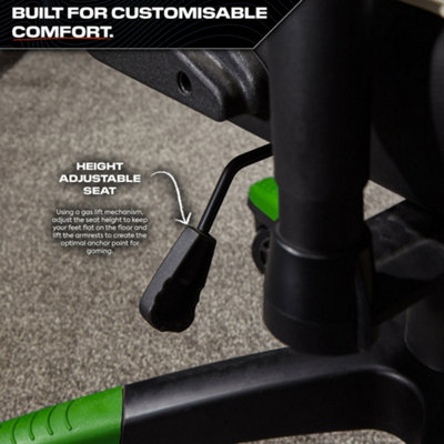 X-Rocker Agility Compact Gaming Chair Racing PC Reclining Adjustable PC ...