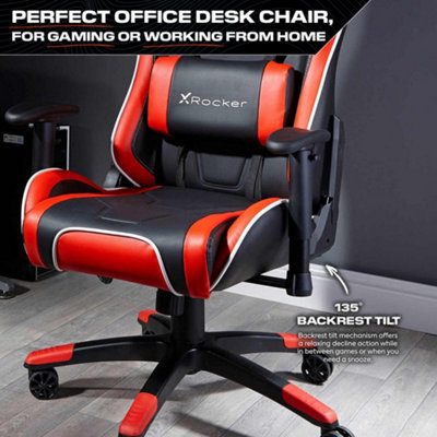 X Rocker Agility eSport Ergonomic Gaming Chair - Black / Red