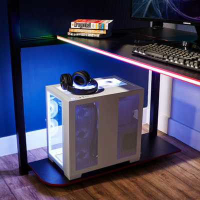 X-Rocker Battlebunk RGB High Sleeper Gaming Bed Metal Single 3ft Space ...