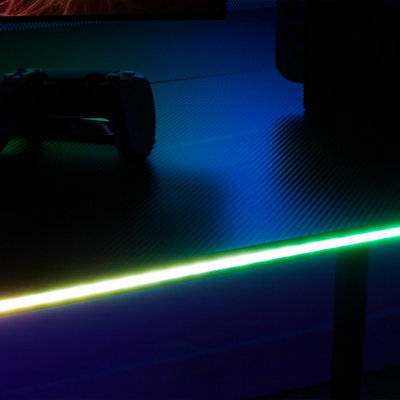 X-Rocker Battlebunk RGB High Sleeper Gaming Bed Metal Single 3ft Space ...