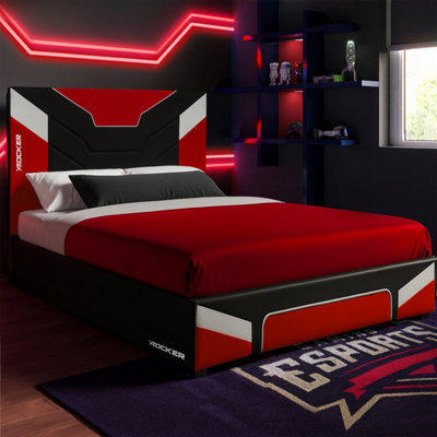 X Rocker Cerberus Double Gaming Bed In a Box - Red