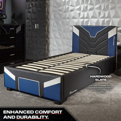 X-Rocker Cerberus MKII Ottoman Gaming Bed with Underbed Storage ...
