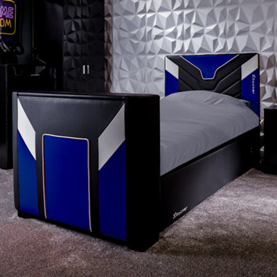 X-Rocker Cerberus Ottoman TV Bed Single 3ft with Storage 32" Electric ...