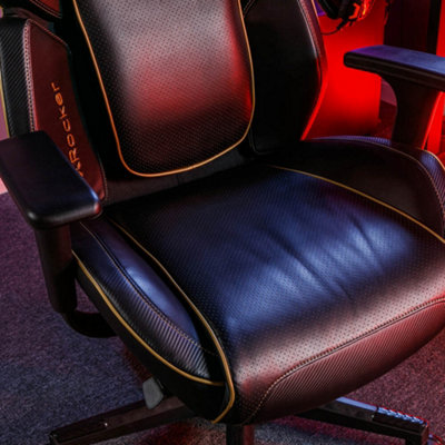 X Rocker Drogon PC Office Gaming Chair Ergonomic Computer Desk Chair Faux Leather with Lumbar Support
