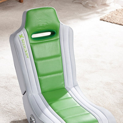 X Rocker Hydra 2.0 Audio Gaming Chair Kids Faux Leather Video Rocking Chair GREEN