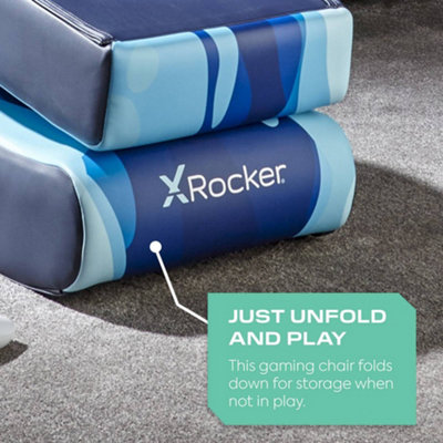 X-Rocker Lava Video Rocker Kids Gaming Chair Foldable Floor Rocker for ...