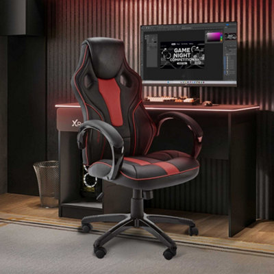 X-Rocker Maverick Gaming Chair PC Home Office Swivel PC Gaming Seat ...