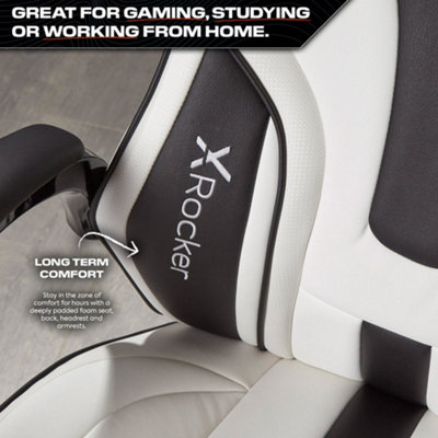 X-Rocker Maverick Gaming Chair PC Home Office Swivel PC Gaming Seat ...