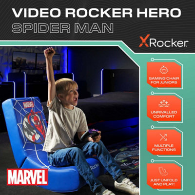 X-Rocker Official Marvel Spider-Man Video Rocker Gaming Chair for ...