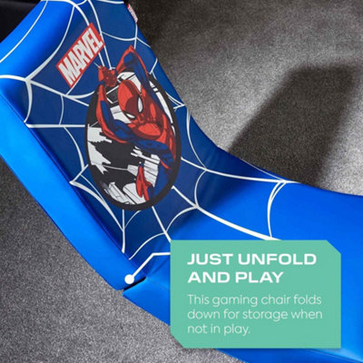 X-Rocker Official Marvel Spider-Man Video Rocker Gaming Chair for ...
