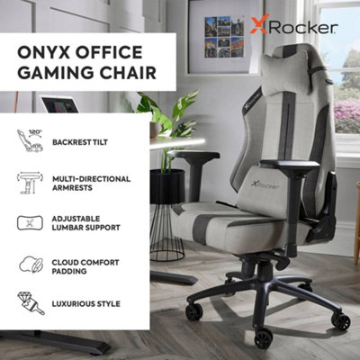 X-Rocker Onyx PC Office Gaming Chair, Ergonomic Computer Desk Chair ...