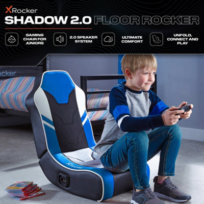 X-Rocker Shadow Gaming Chair with 2.0 Audio Speakers for Kids and ...