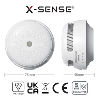 X-Sense Smoke Detectors and Heat Alarm Set - Battery Powered ...