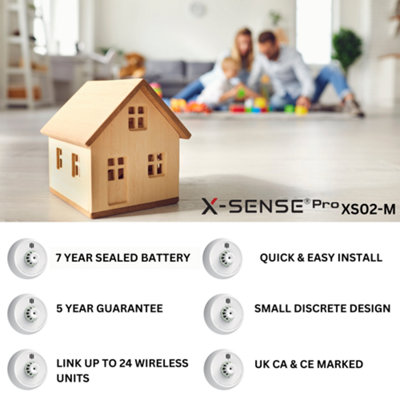 X-Sense Smoke Detectors and Heat Alarm Set - Battery Powered ...