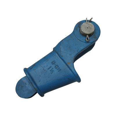 X1 1/2" Painted Open Wedge Socket With Bolt And Pin - Grip Tail Wire Rope