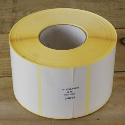 x1000 Large White Self Adhesive Labels 101mm x 152.4mm | DIY at B&Q