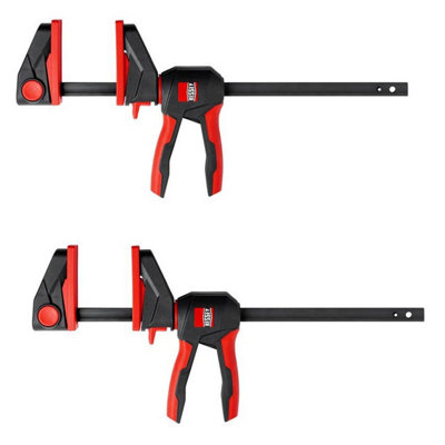 x2 Bessey EZ360-45 Rotating Handle Swivel One-Handed 360 Clamps 450mm ...