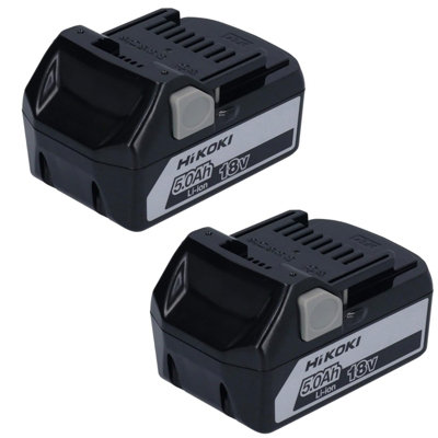 X2 HiKOKI BSL1850 18V 5.0ah Li-ion Compact Battery Slide Battery Pack ...