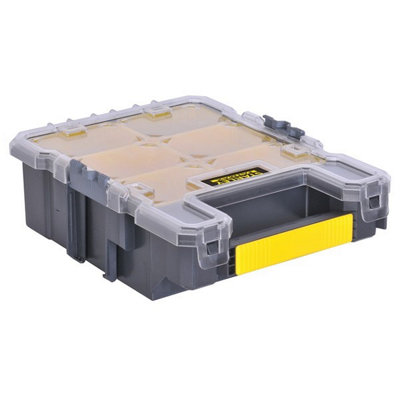 x2 Stanley Fatmax Deep Upright Stackable Tool Parts Organiser STA172378 ...