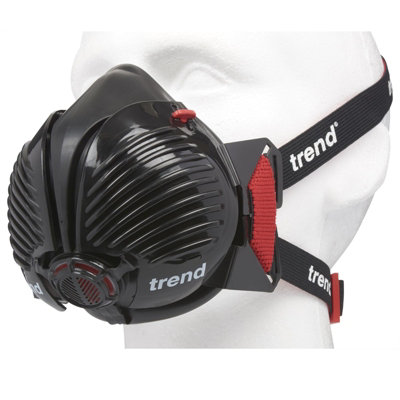 x2 Trend STEALTH/ML AIR STEALTH Half Face Dust Mask Medium Large with ...